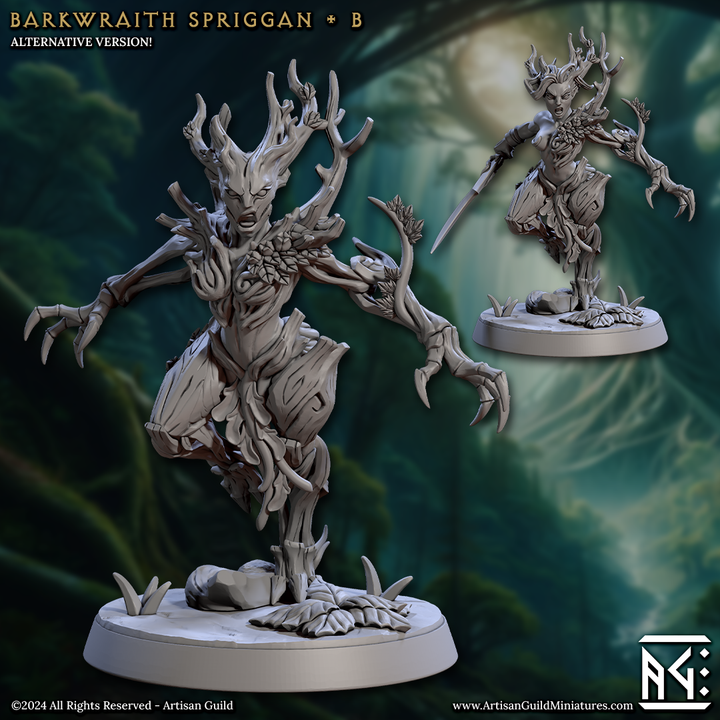 3D Printable Barkwraith Spriggan - B (Barkwraith Spriggans) by Artisan Guild